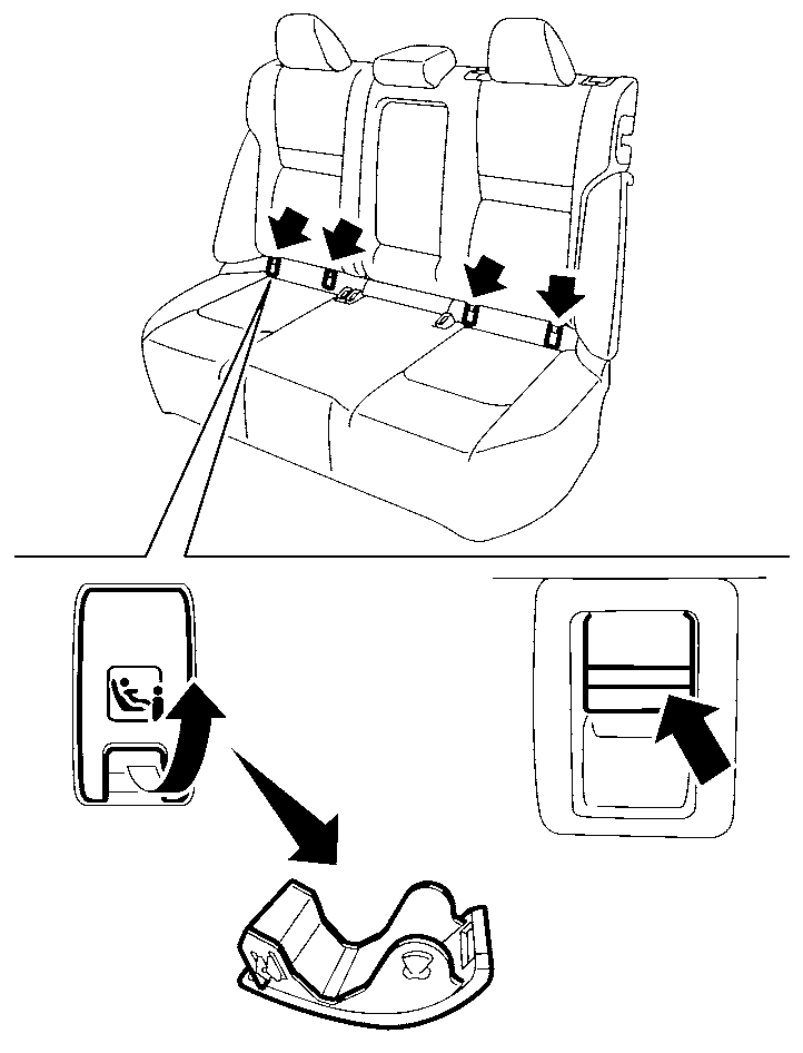 2024 Nissan X-Trail ePower Isofix Lower Anchor Point Locations| Nissan UK